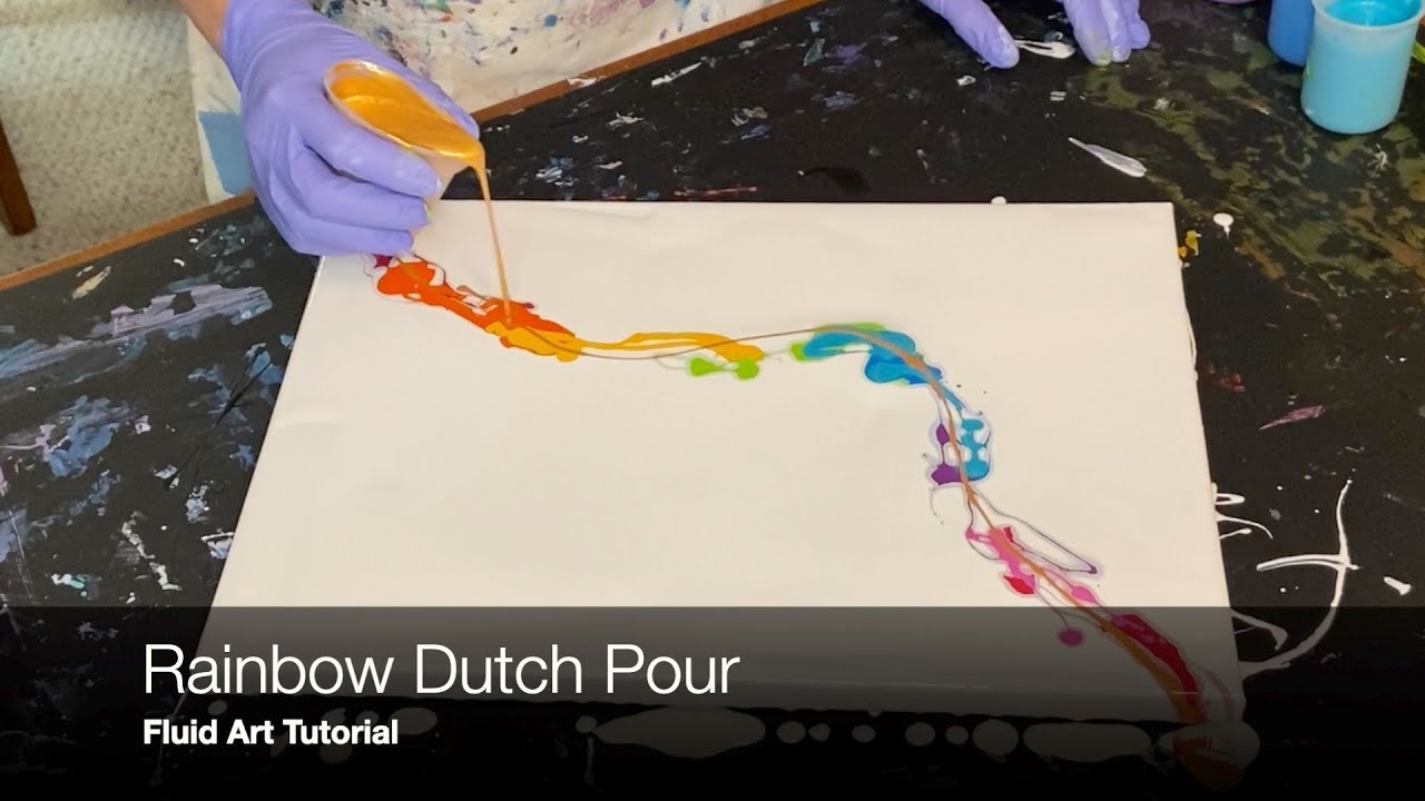 #32 | Dancing Rainbow | Beautiful Dutch Pour w/ LOTS Of Cells & Lacing ...