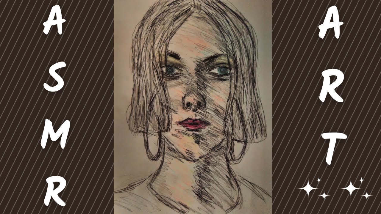 ASMR Art Drawing for Tingles, Sleep & Unwind | Sketch | Doodle ...
