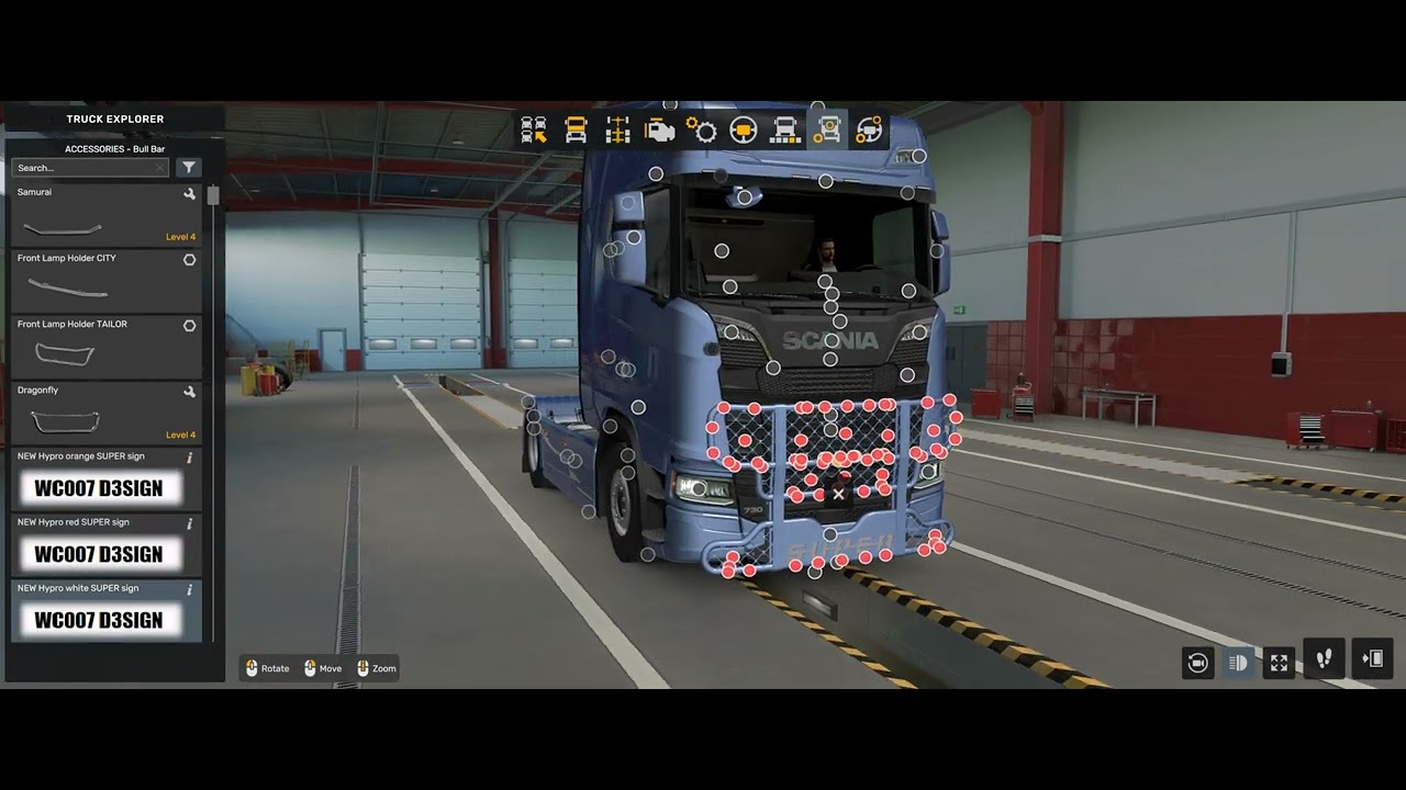 ETS2 Scania NG NEW Hypro frame with SUPER sign - YouTube