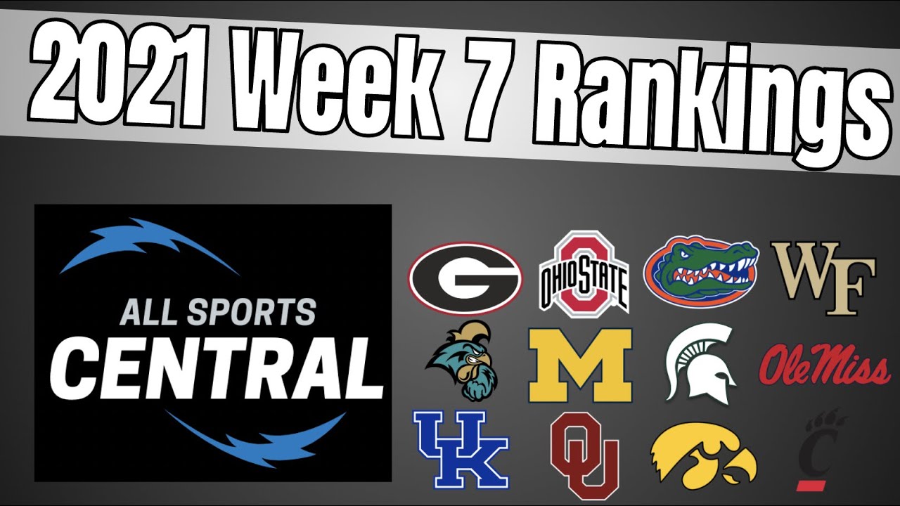 2021 Week 7 College Football Rankings - YouTube
