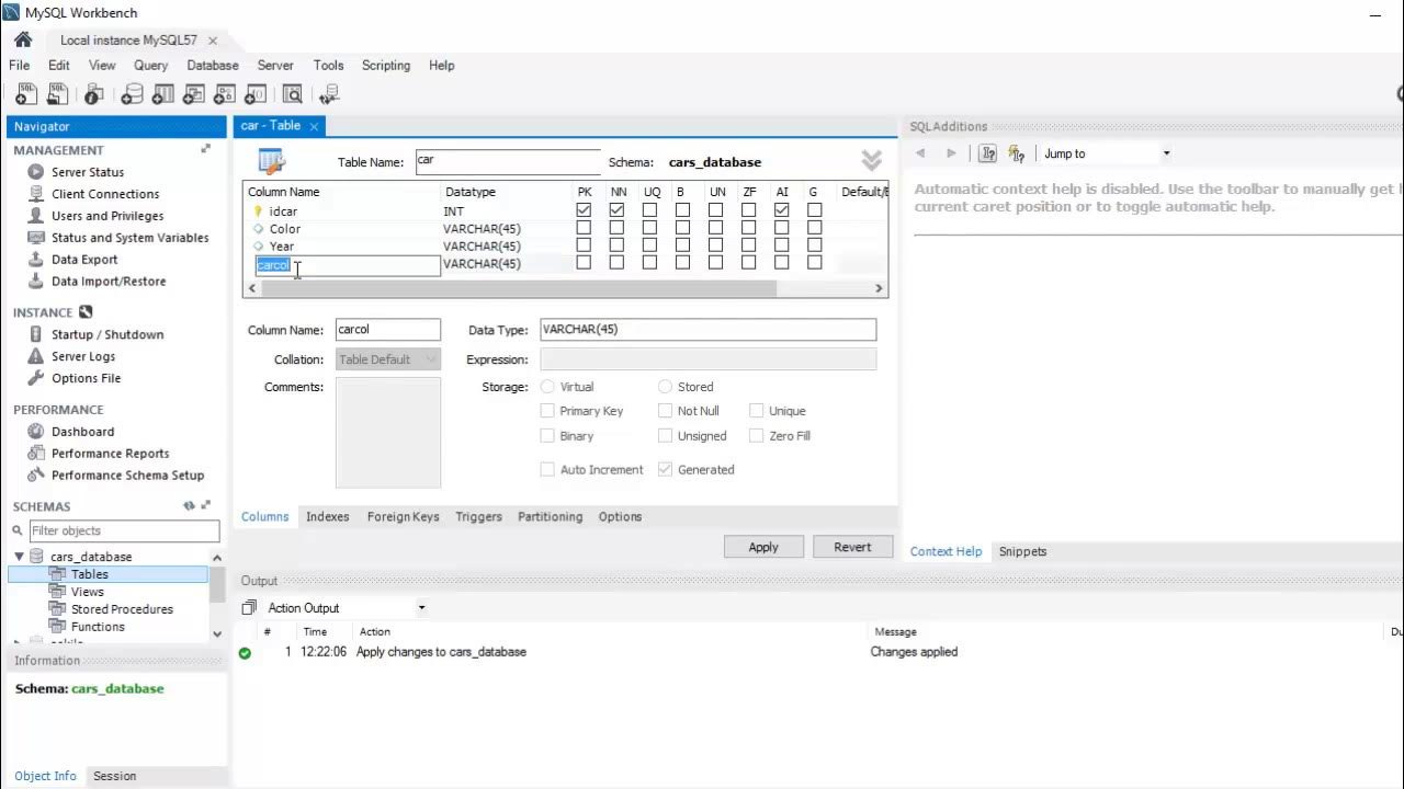 Mysql Workbench create database - YouTube