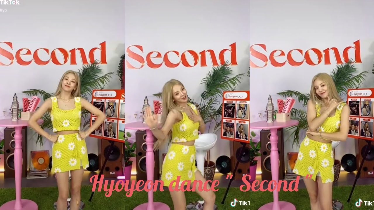Hyoyeon dance challenge new song " Second " Tik Tok Complication - YouTube