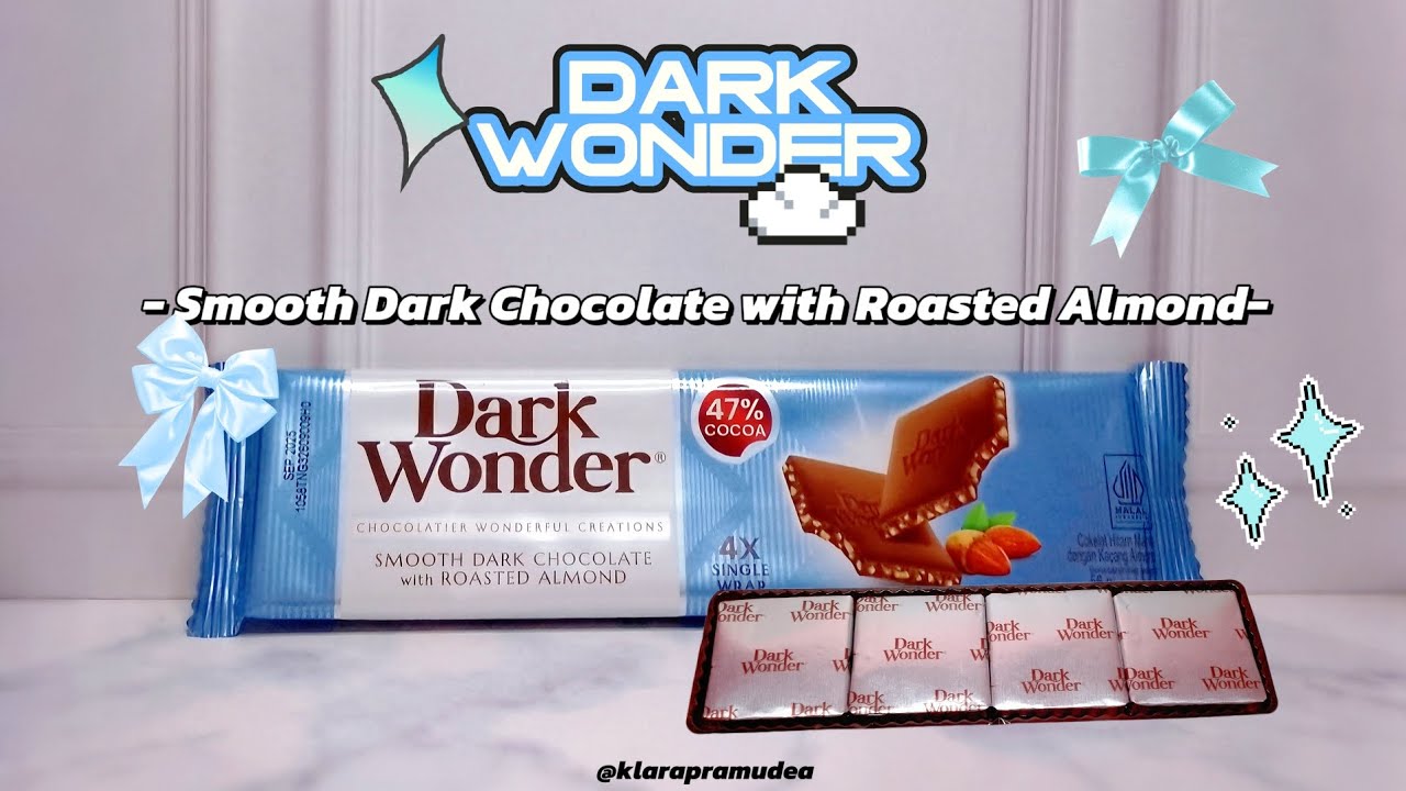 REVIEW DARK WONDER🍫 || SMOOTH DARK CHOCOLATE WITH ROASTED ALMOND 🤎 ️ ...