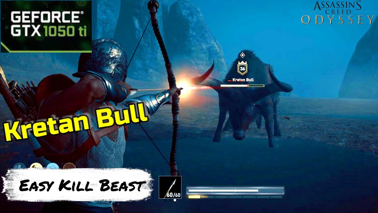 Easy trick to kill Kretan Bull - ASSASSIN'S CREED ODYSSEY Daphnae Quest ...