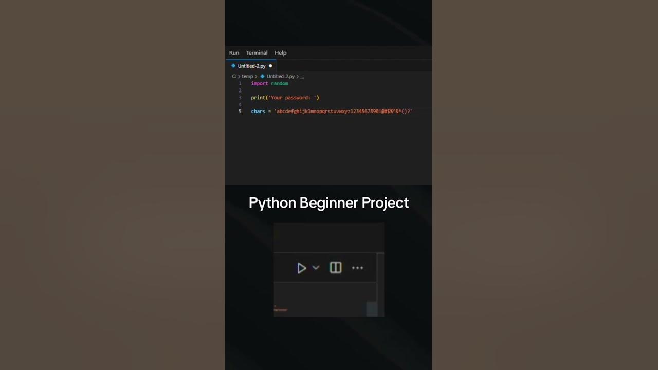 Python Project For Beginners 👨💻🐍 Coding Programming Softwareengineer Shorts Youtube