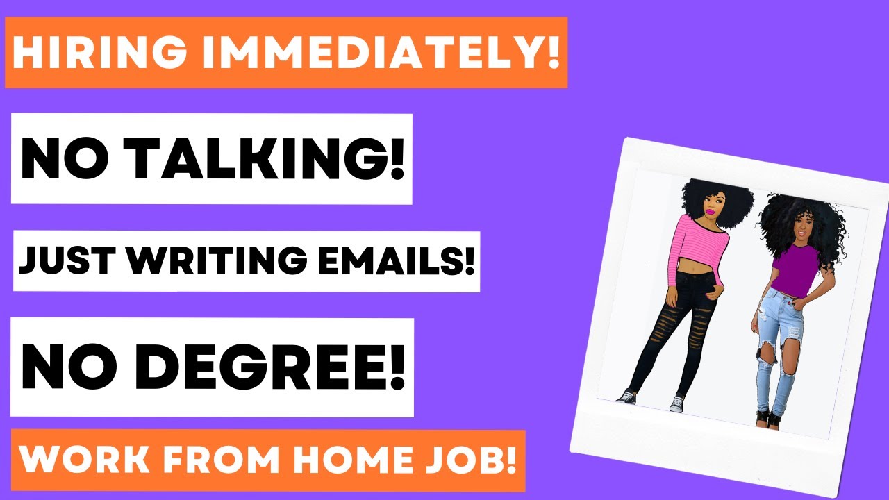 Hiring Immediately! No Talking Just Writing Emails! Work From Home Job ...