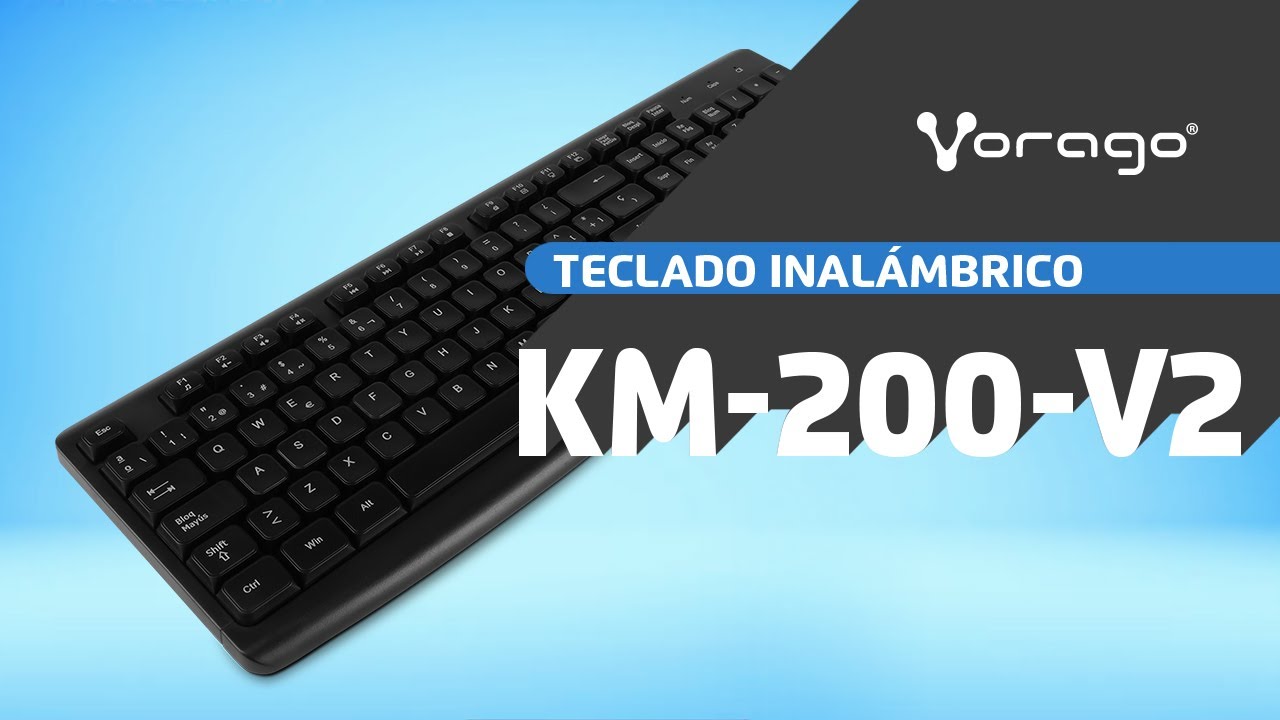 KM-200 V2 Teclado inalámbrico - YouTube