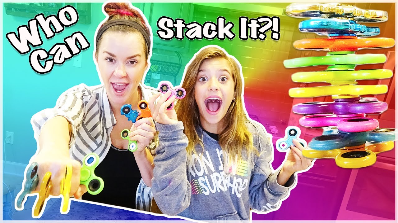 FIDGET SPINNER STACKING GAME! - YouTube