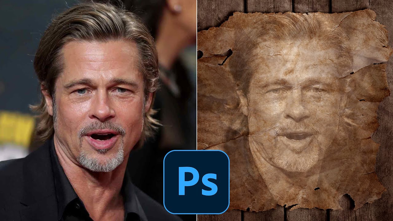 How to Create Vintage Old Photo Effect in Photoshop Photo Edit - YouTube