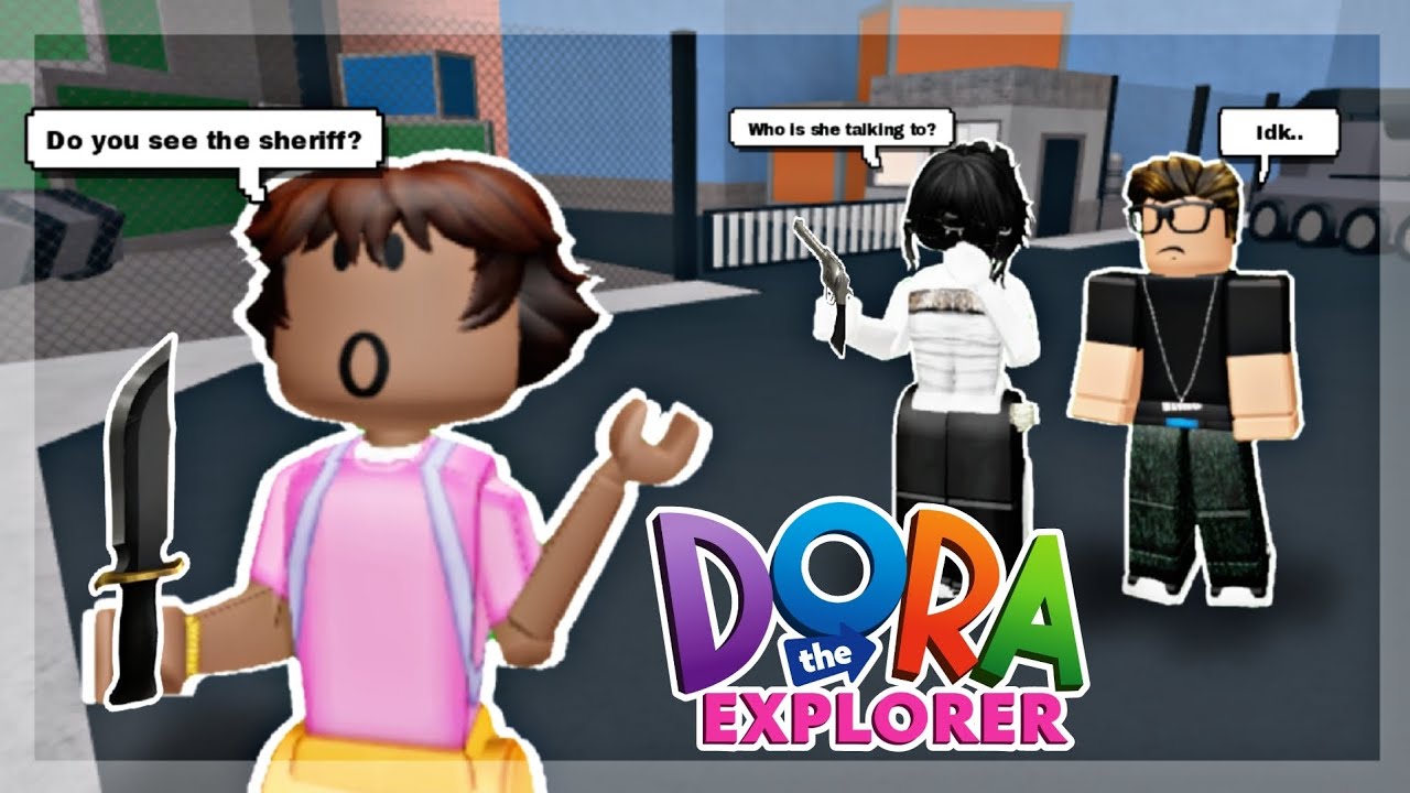 PLAYING AS DORA IN MM2...(Murder mystery 2) - YouTube