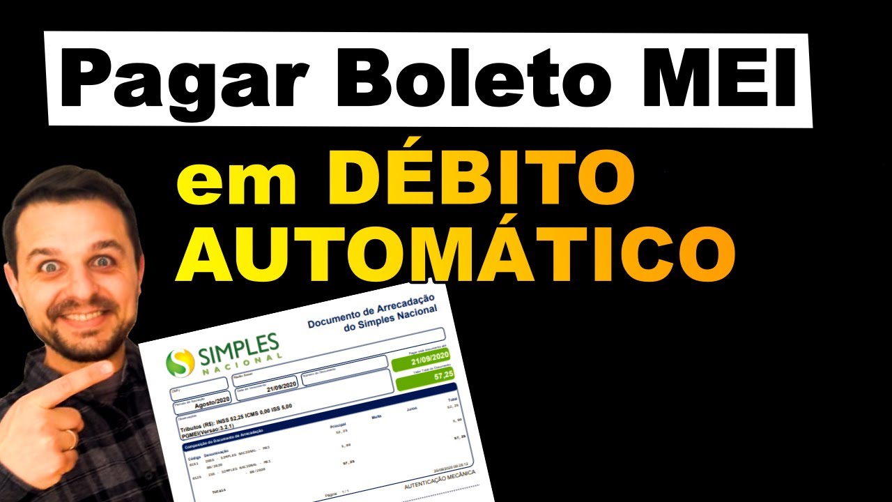 Como Pagar DAS MEI em Débito Automático - YouTube