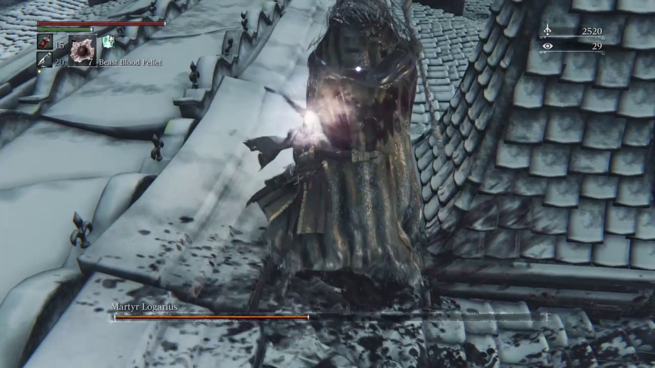 Bloodborne™ Martyr Logarius boss fight - YouTube