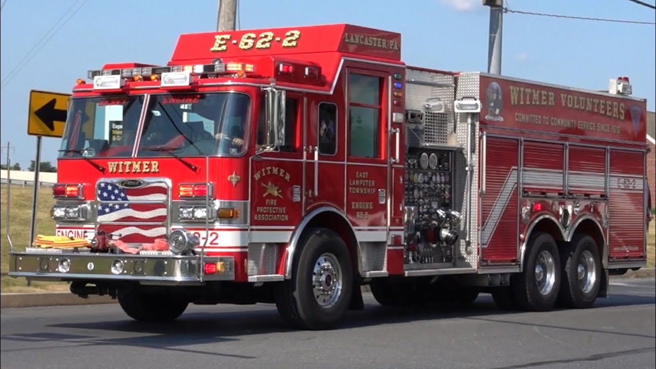 Witmer Fire Protective Association Engine 62-2 Responding 7/13/24 - YouTube