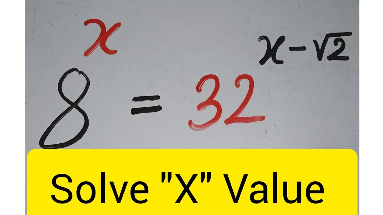 A General Exponential Math Problem Solution//Find X Value#algebra exponent - YouTube