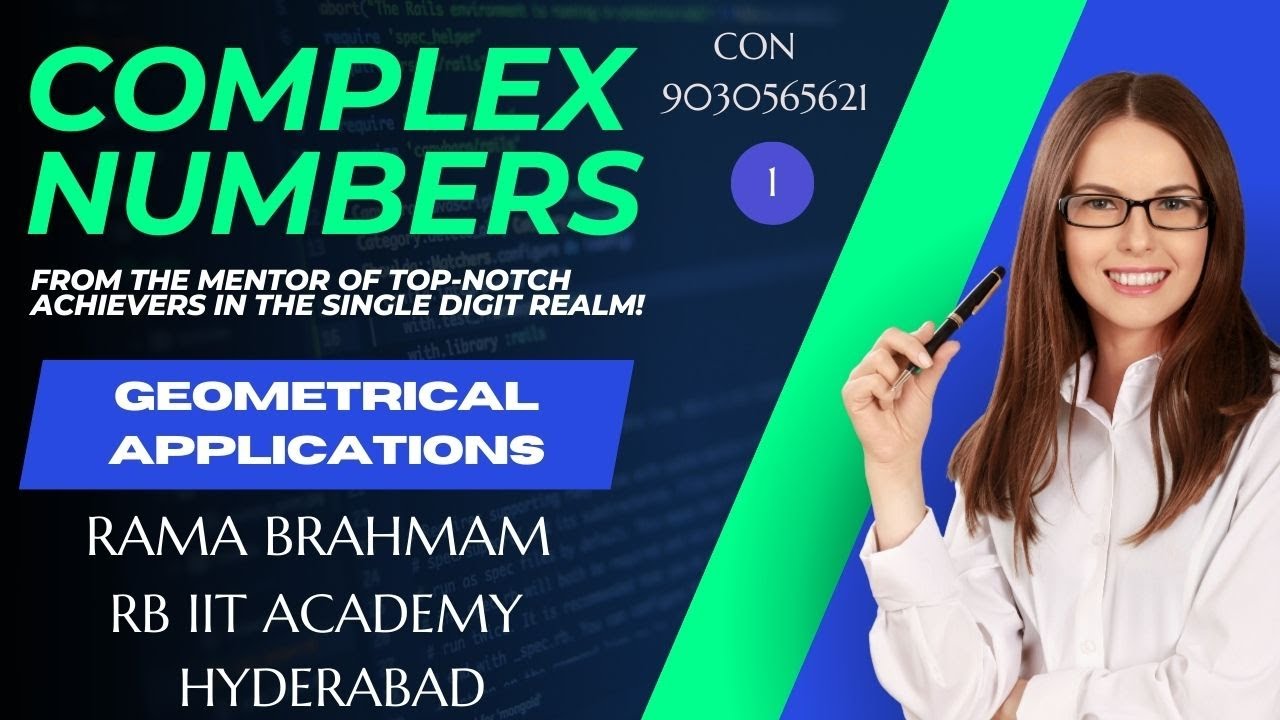 COMPLEX NUMBERS GEOMETRICAL APPLICATIONS - YouTube