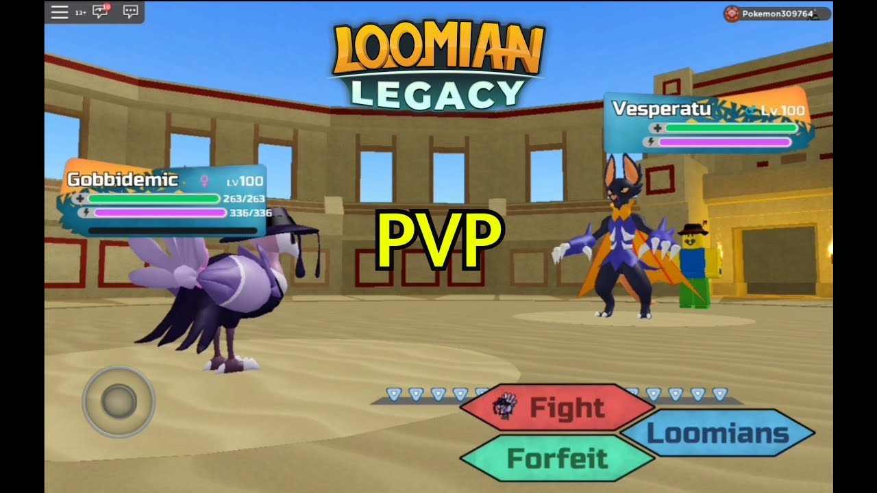 Loomian Legacy battle Gobbidemic Vs. Vesperatu - YouTube
