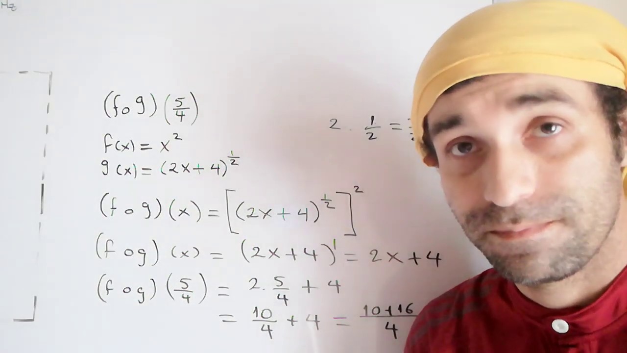 Función compuesta (fog)(x)=f(g(x)) | Funciones - YouTube