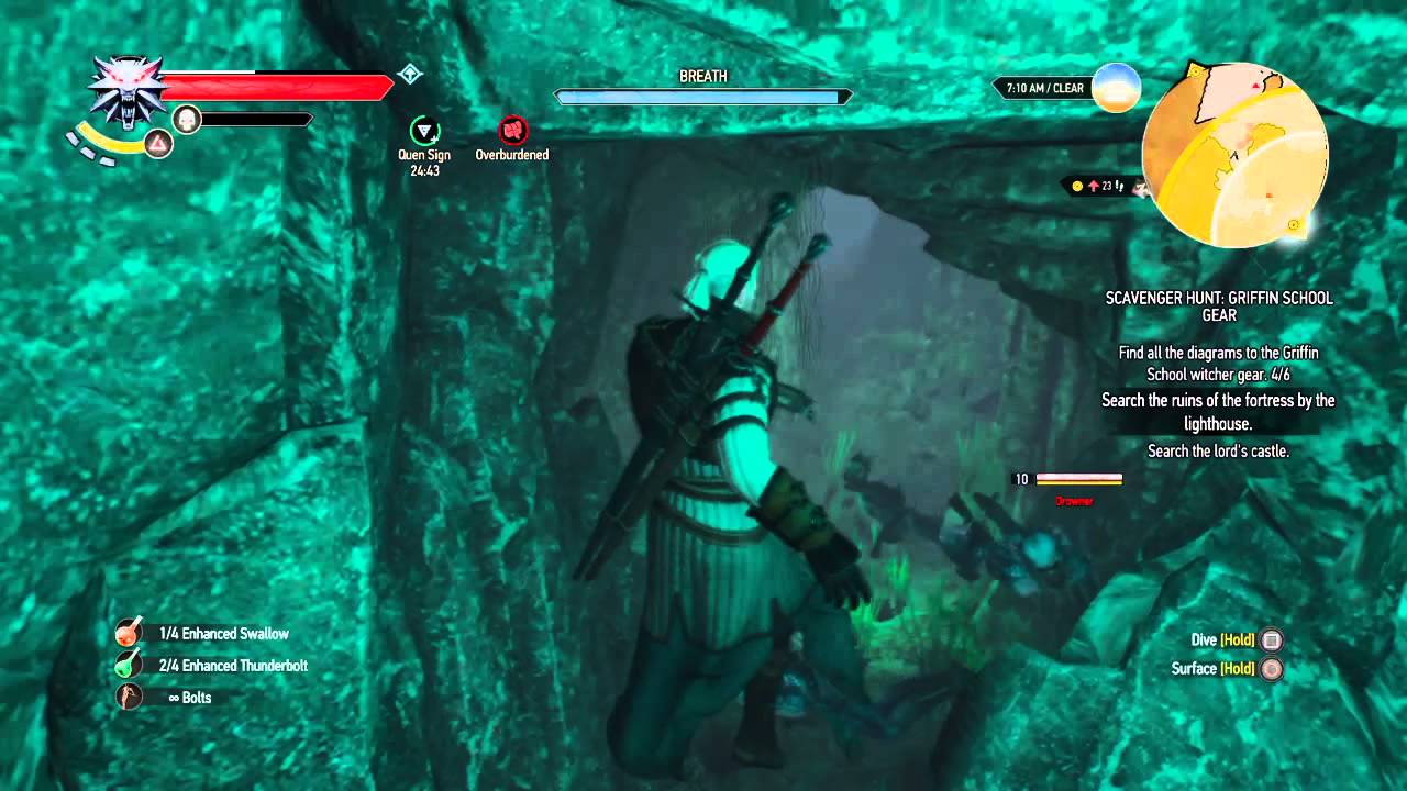 The Witcher 3: how to get in to the fortress by the lighthouse - YouTube