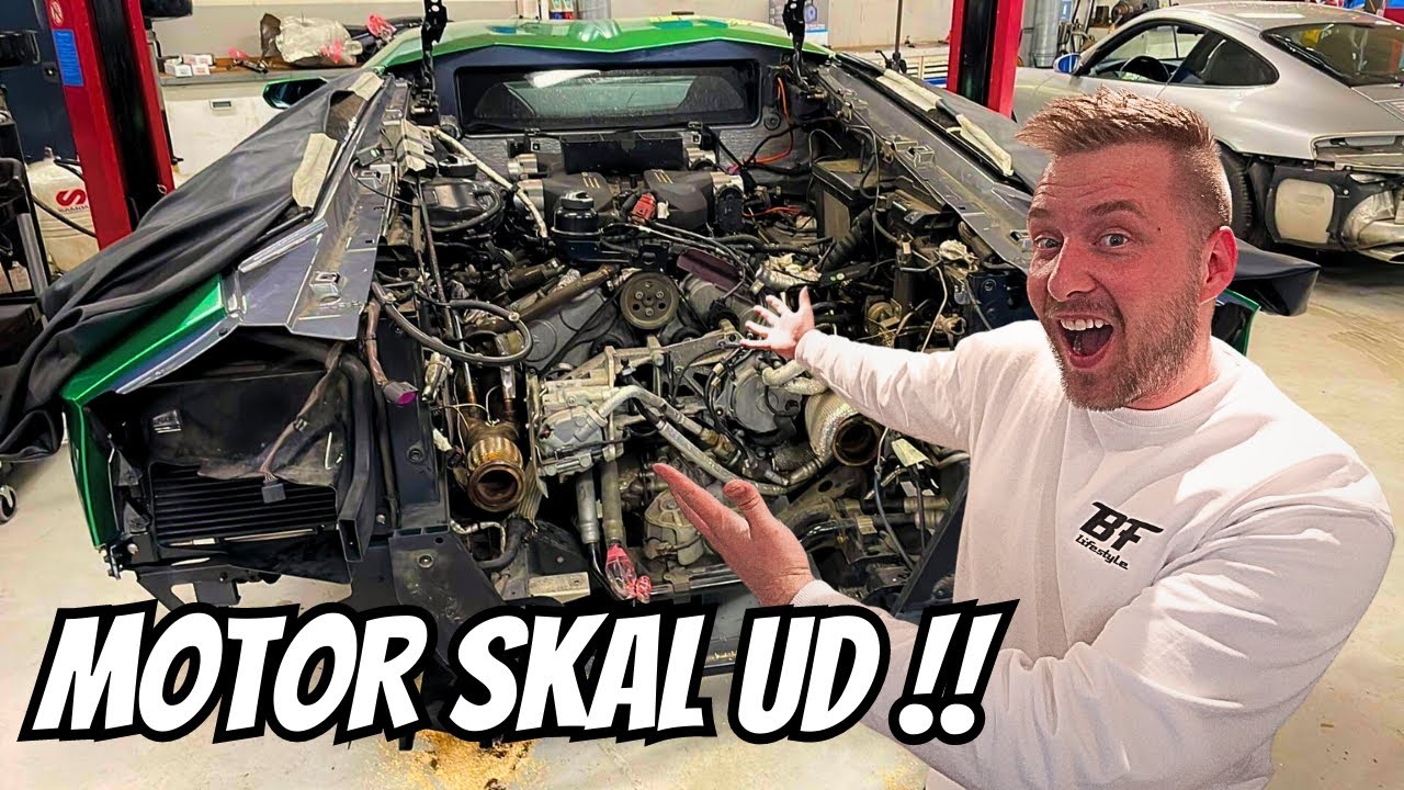 SNEAK PEEK LAMBORGHINI MOTOR SKAL UD !! - YouTube