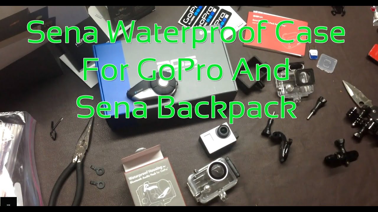 Sena GP-10-A0202 Waterproof Case And GoPro Backpack Overview - YouTube