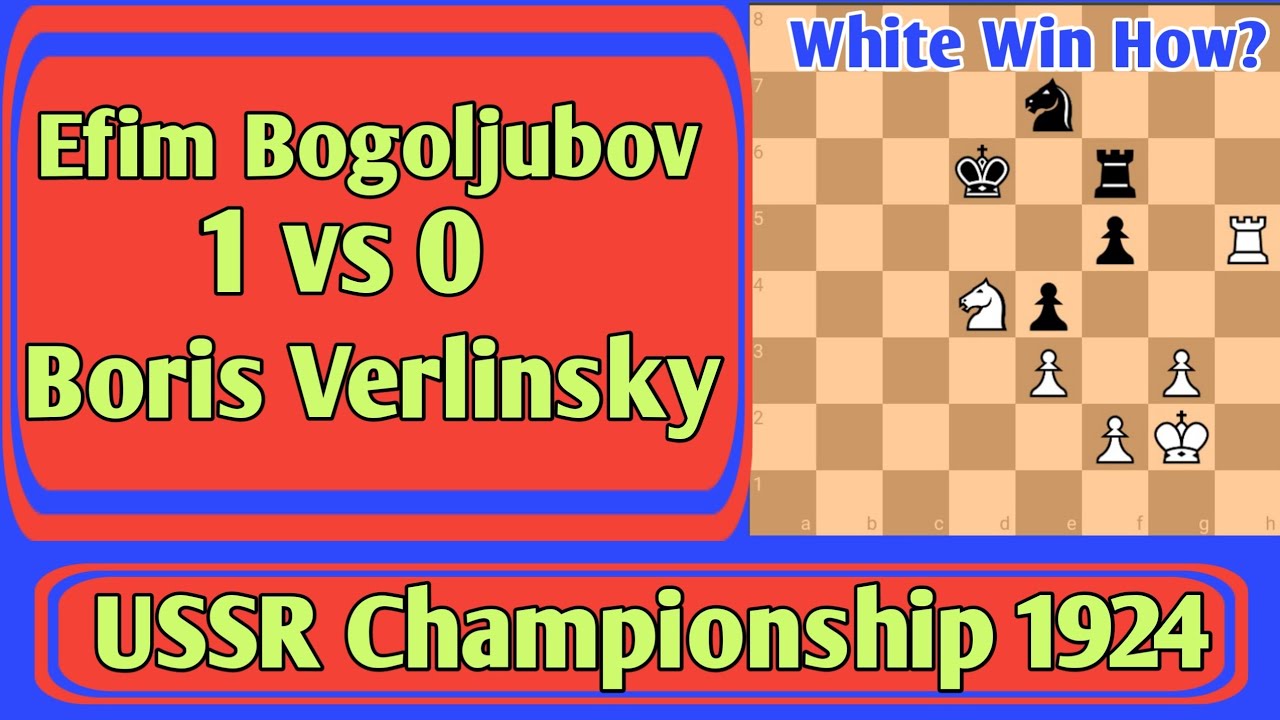Efim Bogoljubov vs Boris Verlinsky || USSR Championship, 1924 #chess # ...