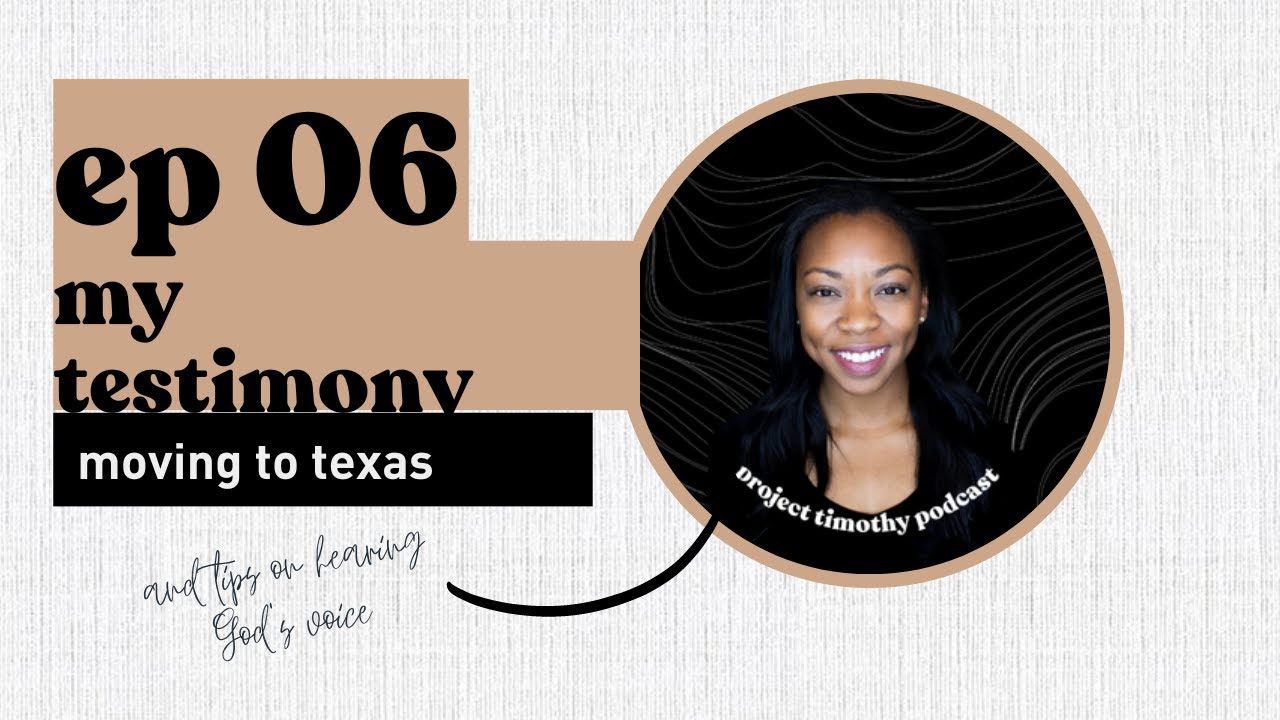 EP 006 | MY TESTIMONY + HOW TO HEAR GOD'S VOICE | Project Timothy ...