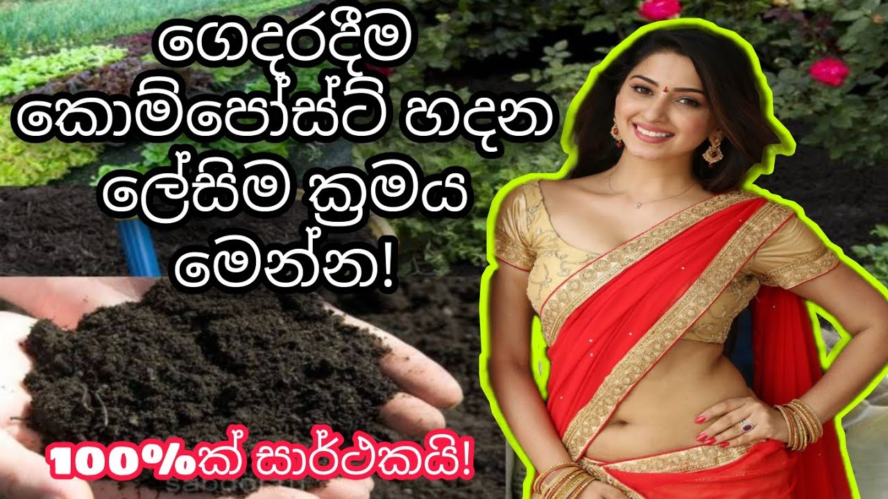 How To Make Compost කොම්පොස්ට් පොහොර නිෂ්පාදනය කොම්පෝස්ට් හදමු