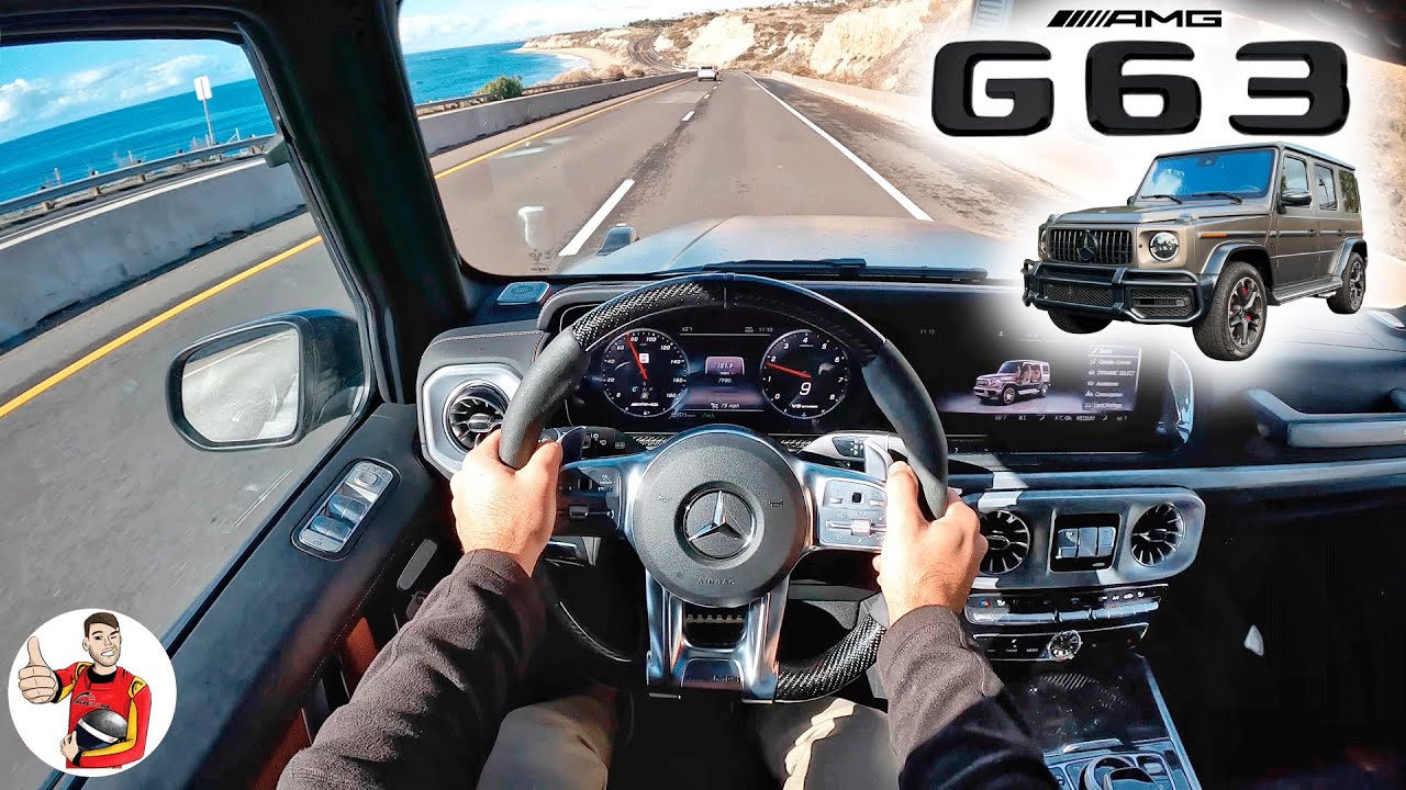 The 2022 Mercedes-AMG G63 is a 577-HP Intimidation Tactic (POV Drive Review) - YouTube