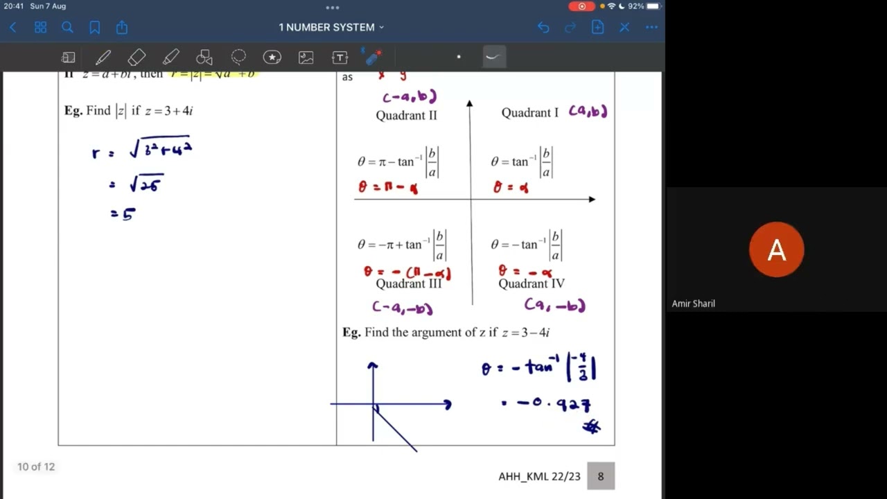 Lecture 2: 1.2 Modulus, Argument and Polar Form | Mathematics SM015 ...