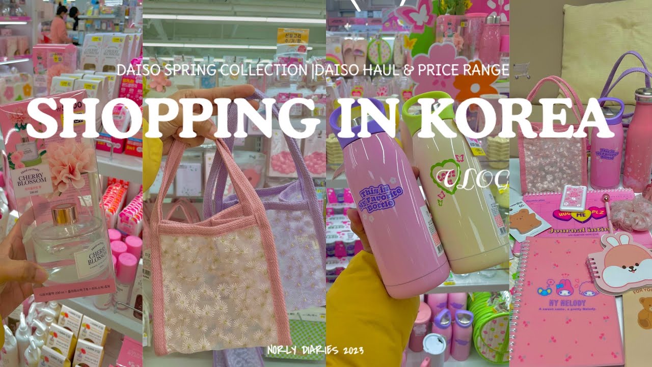 SHOPPING IN KOREA🇰🇷|DAISO SPRING COLLECTION|DAISO HAUL & PRICE RANGE🛒 ...