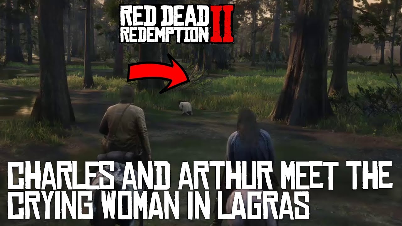 Red Dead Redemption 2 Arthur and Charles meet the crying woman in the ...