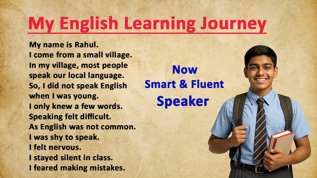 My English Learning Journey | Simple English Story for Practice | Speak ...
