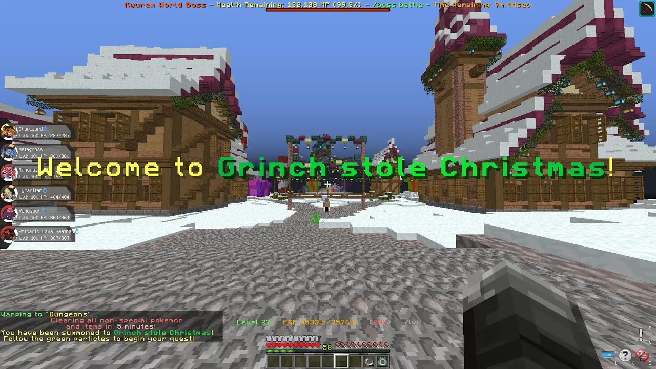 Complex Pixelmon Grinch Dungeon Walkthrough - YouTube