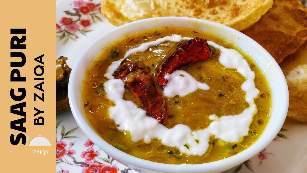 Saag Puri Recipe By Zaiqa - YouTube