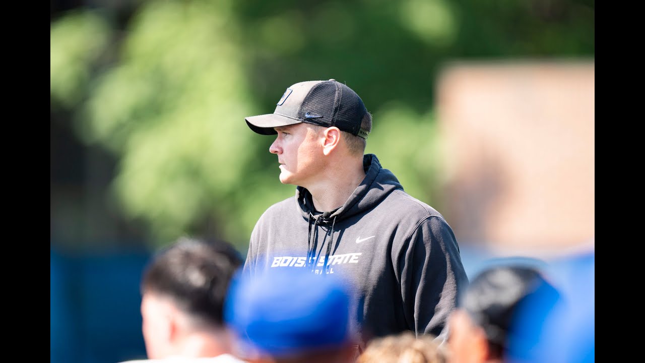 Boise State coach Spencer Danielson, OC Dirk Koetter and DC Erik ...