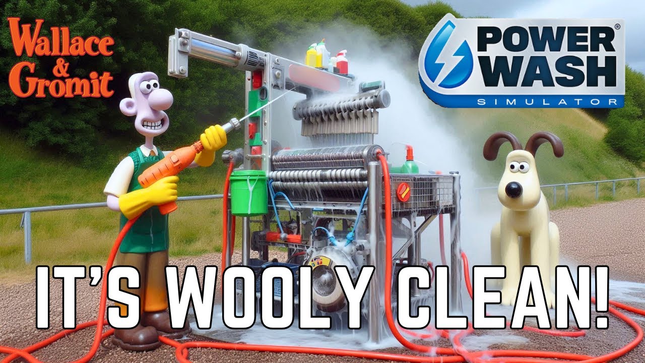 Washing Away the Wool on Wallace & Gromit's Knit-O-Matic in Power Wash ...