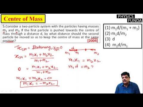 Consider a two-particle system with the particles having masses m1 and m2 If the first particle ...