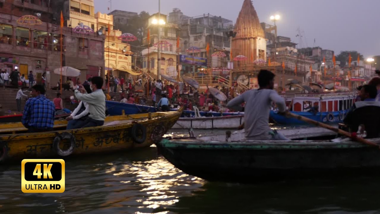 Varanasi || 4k Video || No Copyright Video || Varanasi Ghat || Temple ...