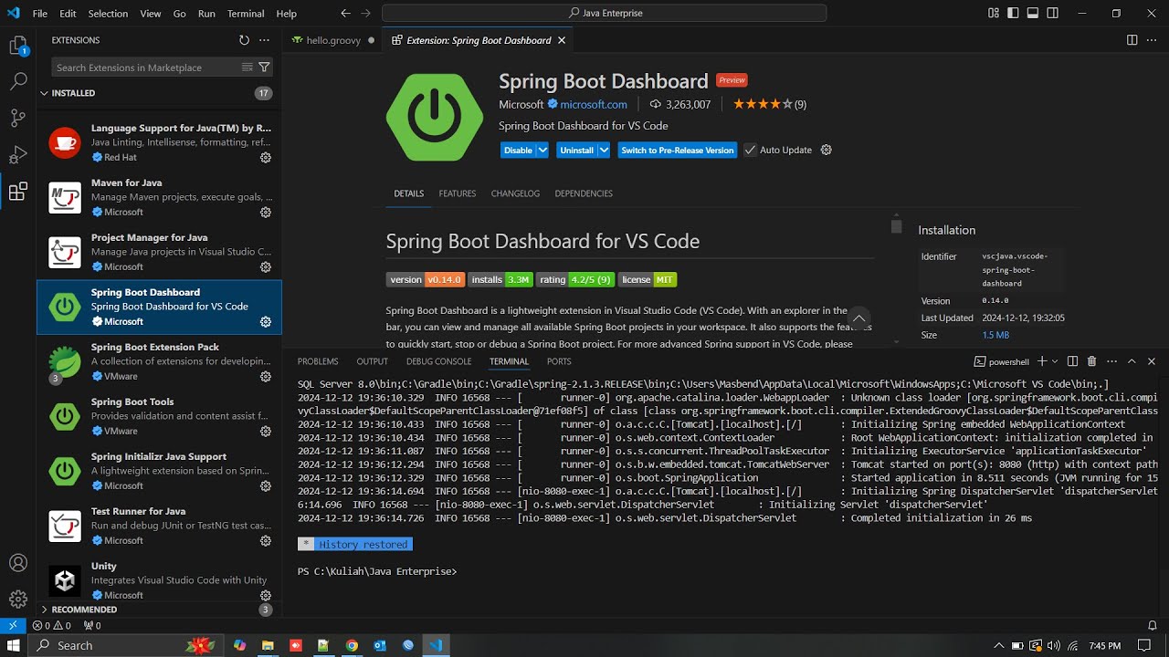Tugas 1 - Instalasi Java, Gradle, Spring Boot, Postman, Hingga Pembuatan Program Sederhana - YouTube