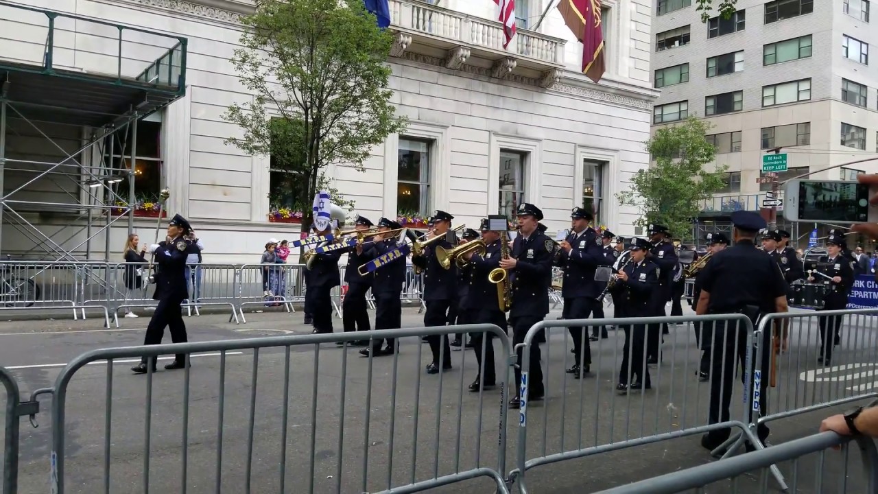 NYPD Police Band Perform In The Celebrate Israel Parade On 5th Ave In ...