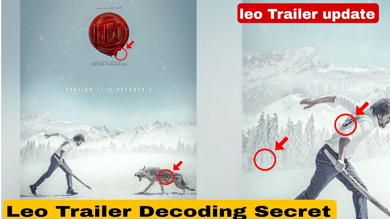 Leo trailer update💥💥| Leo poster decoding secret in tamil | தரமான ...