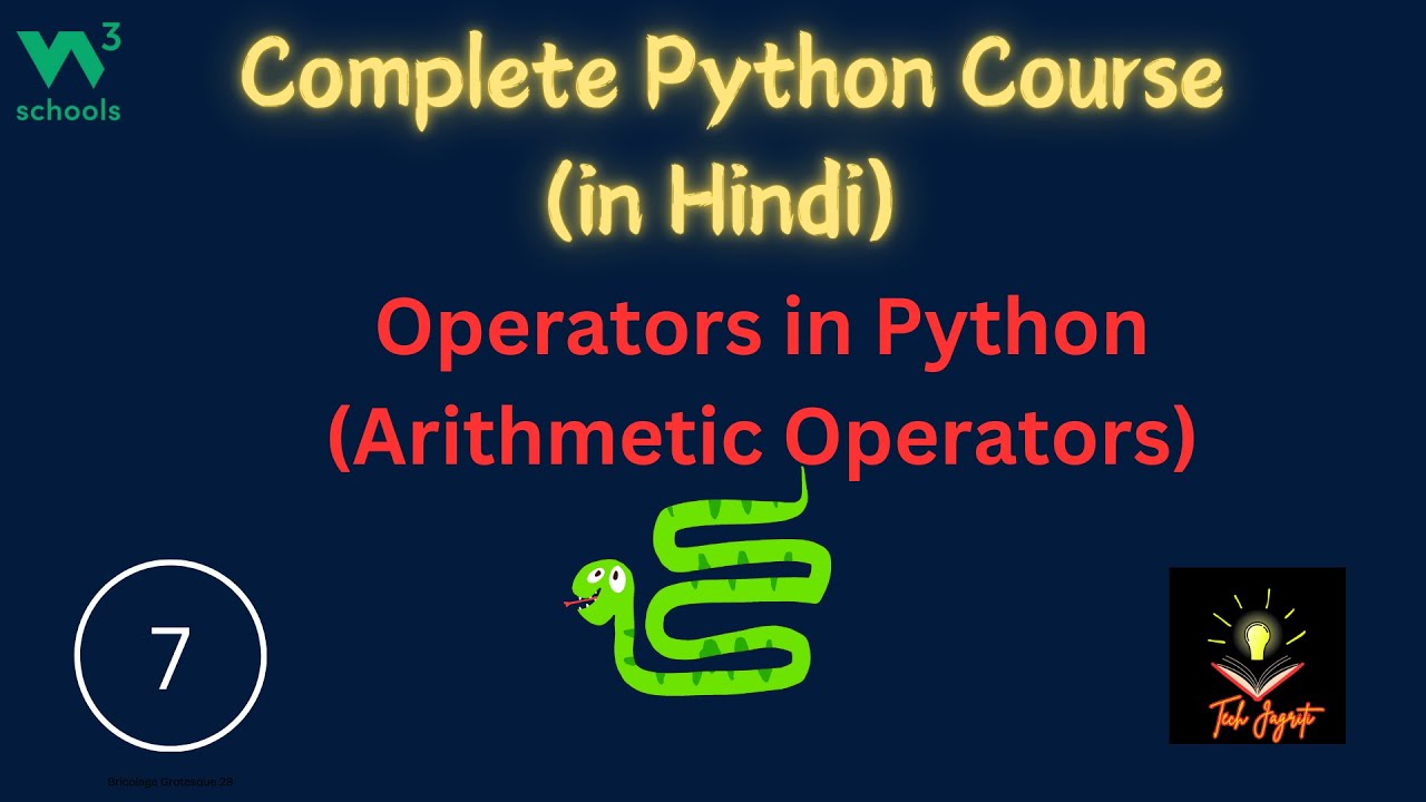 Operators In Python Arithmetic Operators Complete Python Course 5676