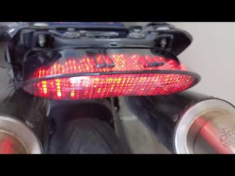 Motorcycle LED Tail Light Install - Triumph Street Triple 675 - YouTube
