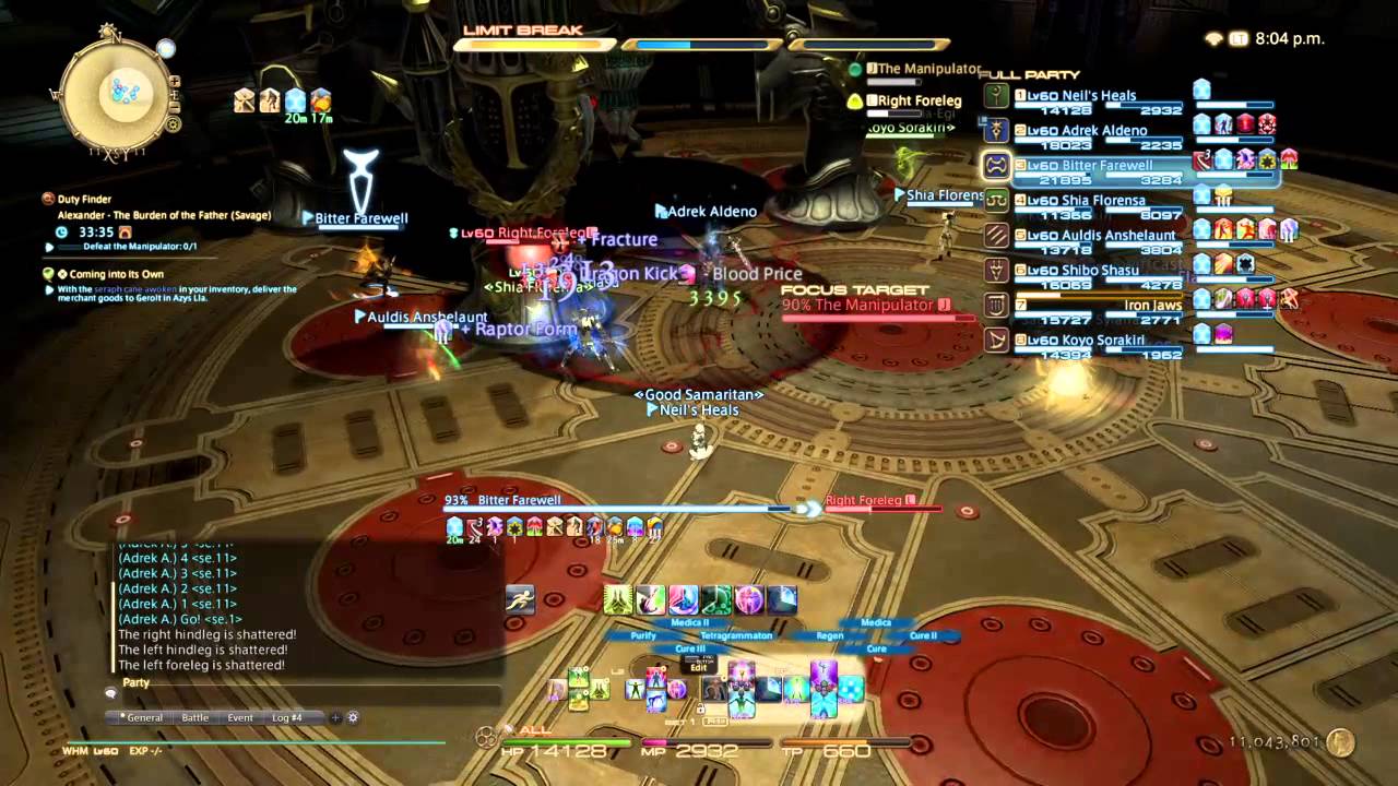Neils Heals FFXIV A4S clear (whm PoV) - YouTube