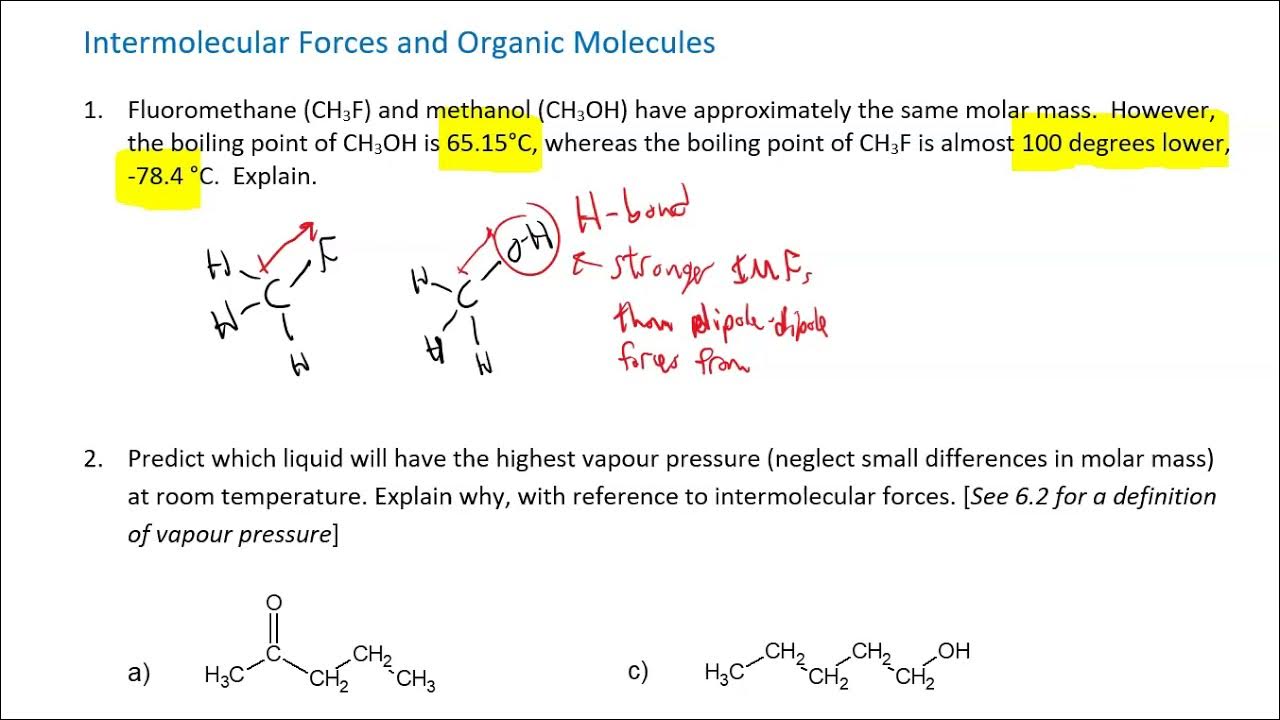 Intermolecular Forces - Practice Problems - YouTube