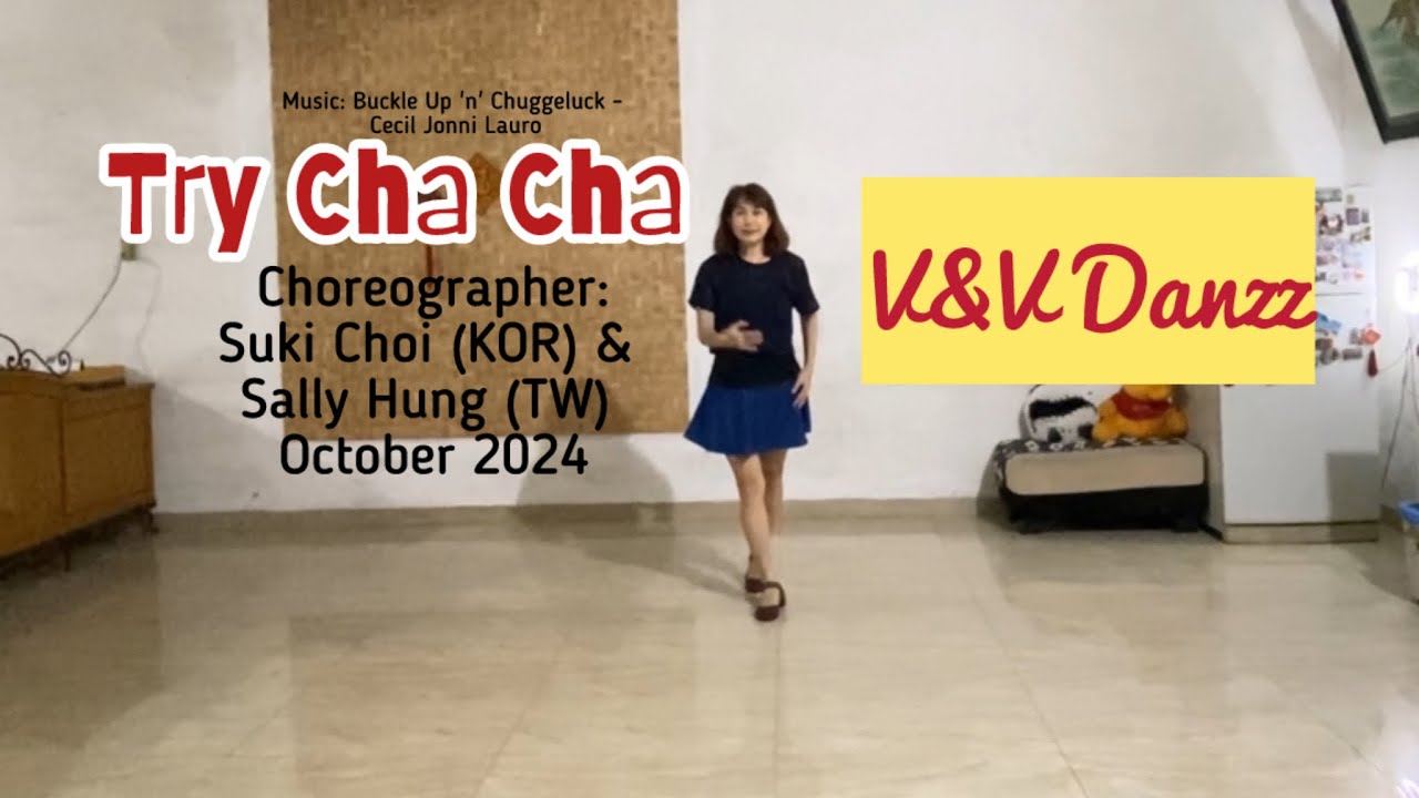 Try Cha Cha - Line Dance (Choreo : Suki Choi & Sally Hung) - YouTube