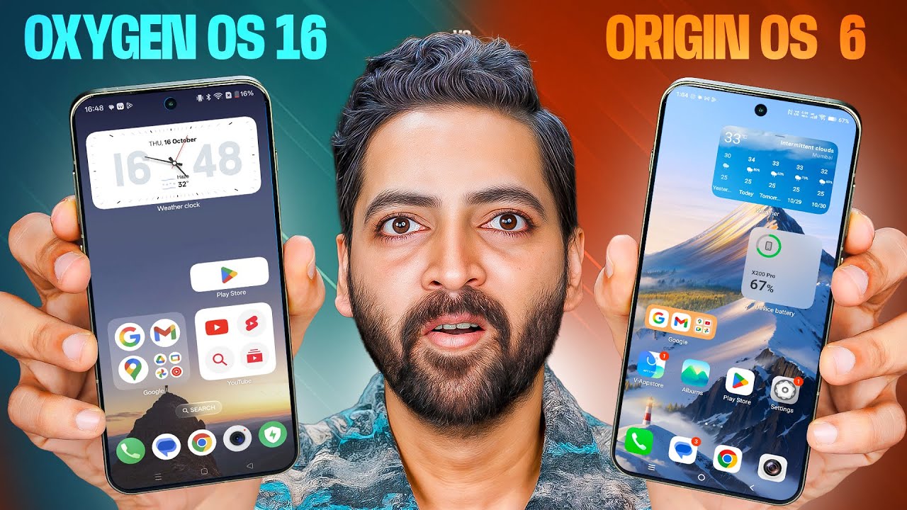 Origin OS 6 vs Oxygen OS 16 : SHOCKING Difference😱 - YouTube