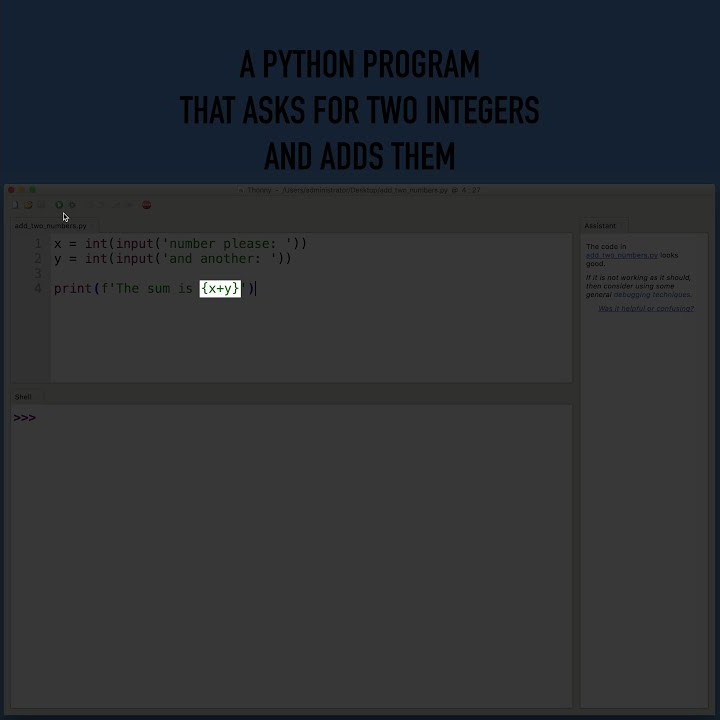 How to Write a Python Program That Asks the User for 2 Integers and ...