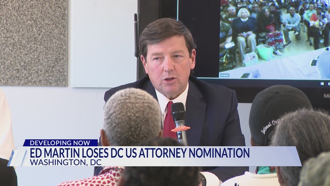 Ed Martin loses DC US Attorney nomination - YouTube