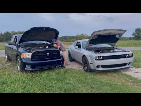 Scat Pack GRENADES Rear End During Street Race! - YouTube